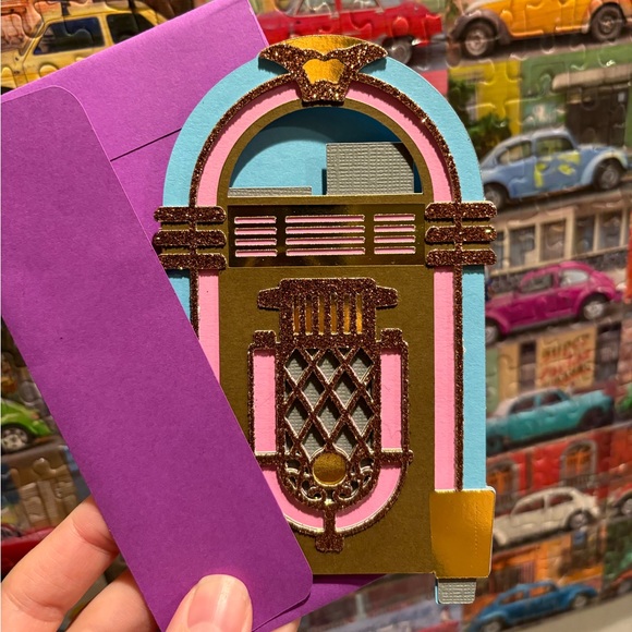 Hand Crafted | Office | 3 For Juke Box Greeting Card | Poshmark